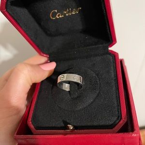 Cartier | Jewelry | Cartier Love Ring White Gold Size 54 | Poshmark